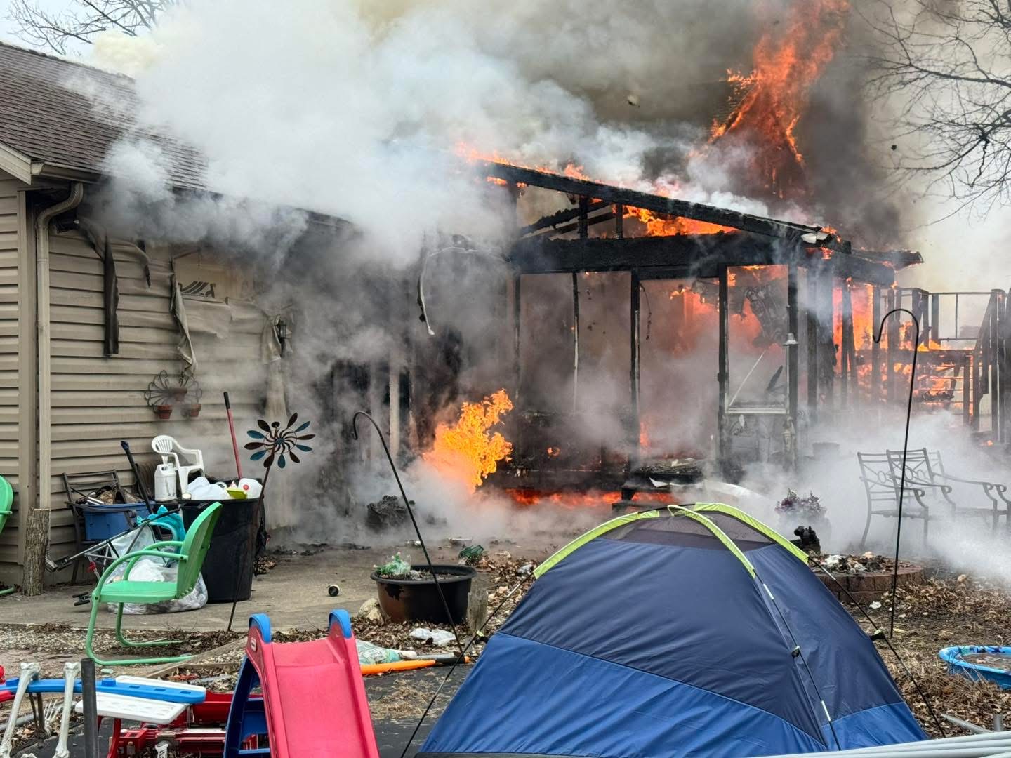 Numerous Fire Departments Respond To Structure Fire In Colfax Area ...